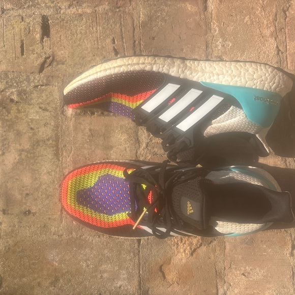 adidas | Shoes | Adidas Colorful Boost Sneakers | Poshmark